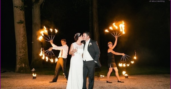 Fire show for the wedding